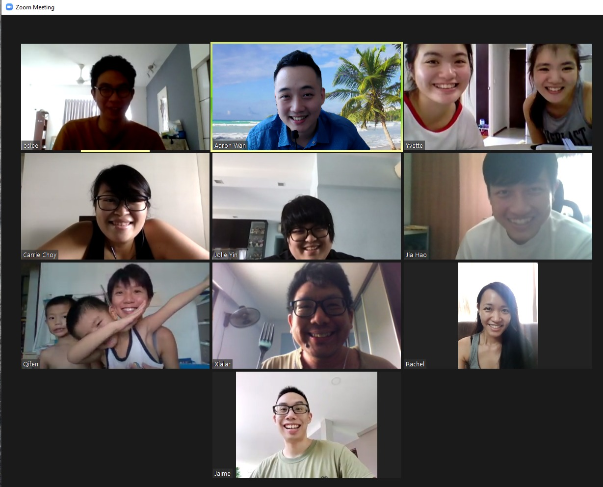 Youth committee zoom lunch meeting - 新加坡中山会馆